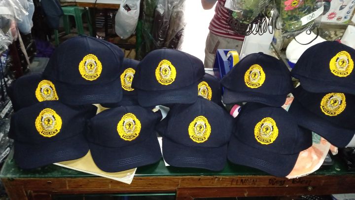 Police Bullcap Embossed and Mettalic embroidery | Lazada PH
