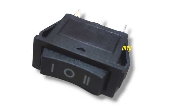Saklar / switch single gepeng 3 pin Hitam | Lazada Indonesia