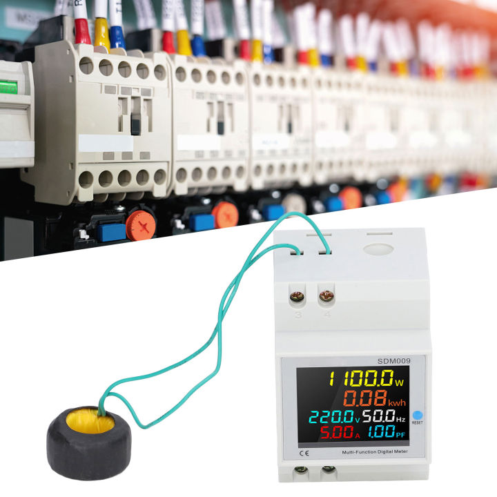 Frequency Power Factor Meters AC250-450V Single Phase Energy Meter for ...