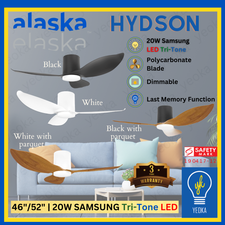 [YEOKA LIGHTS AND BATH] ALASKA HYDSON 46/52 Inch Energy Saving DC Motor ...