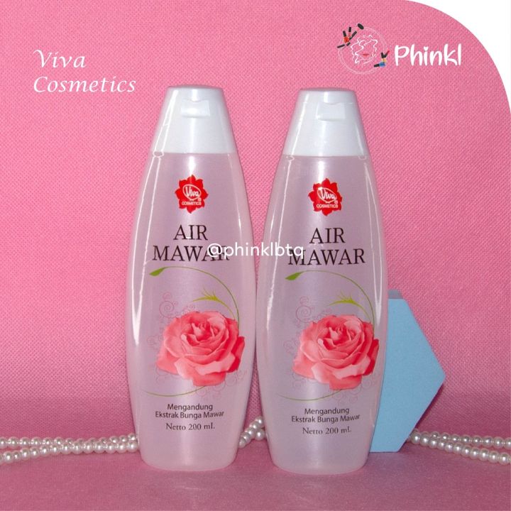 VIVA air mawar tonic toner besar penyegar kulit wajah campuran masker ...