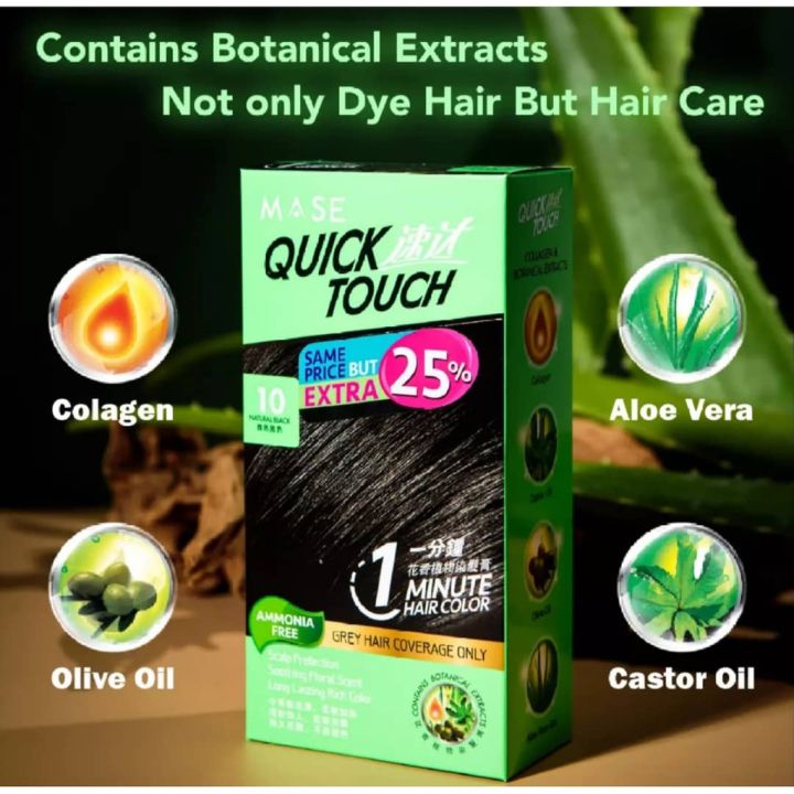 Shocking Sales! QUICK TOUCH 1 Minute Hair Color (100% grey hair ...