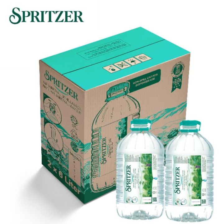 [TKM] (6Litre x 2 Btls) Spritzer Natural Mineral Water | Lazada