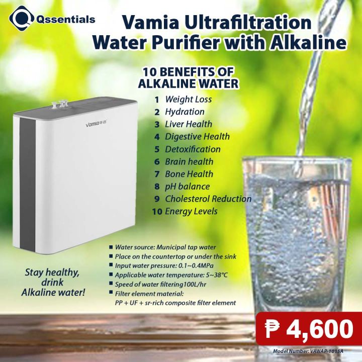 Vamia Ultrafiltration Water Purifier with Alkaline | Lazada PH