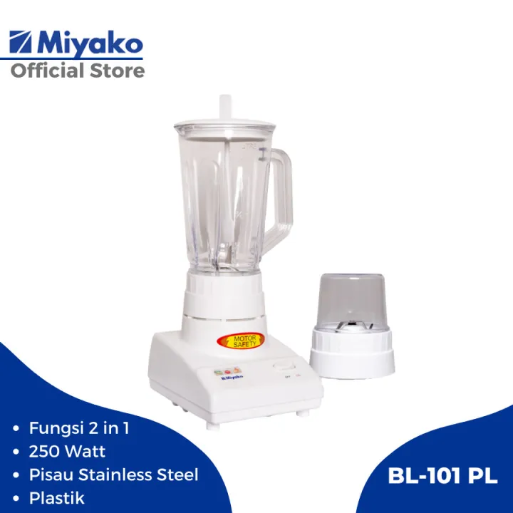 Blender Miyako BL 101 PL Fungsi 2 In 1 Dry Mill And Wet Mill Kapasitas ...