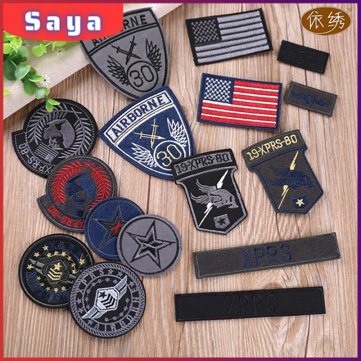 US Armband Patch for Clothes Punk Logo DIY Embroidery Clothing Sewing ...