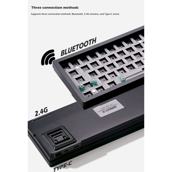 (PHOM) GMK67-S Gaming Mechanical Keyboard KIT Wireless Bluetooth ...
