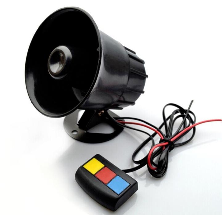 Car Motorcycle Siren Police Horn WANGWANG 3 tone Switch Control | Lazada PH