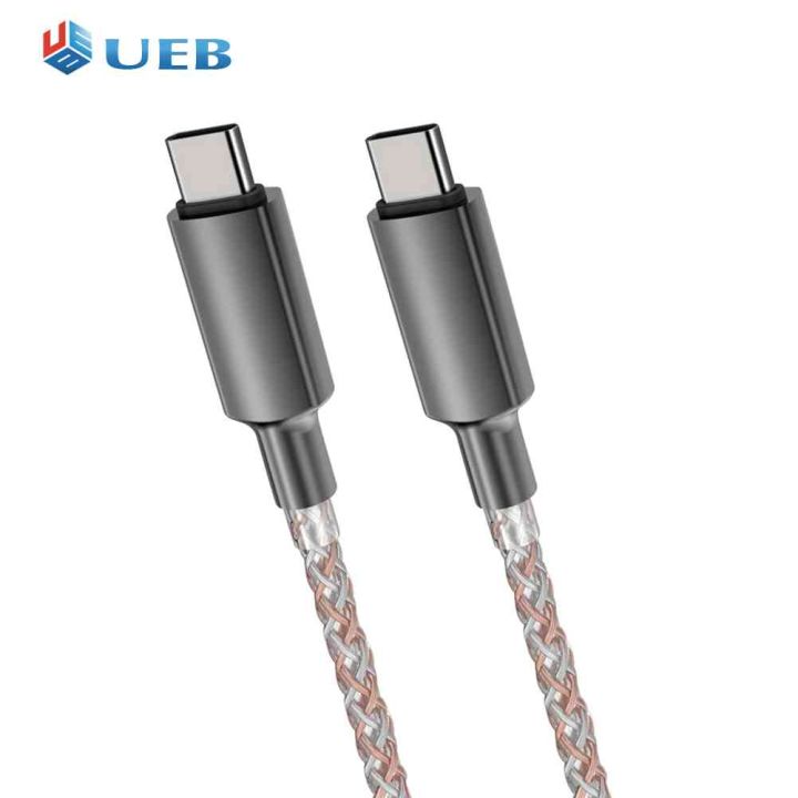 RGB USB Type-C ถึง Type-C 8 Pin Fast Charging Transfer Data Cord สำหรับ ...