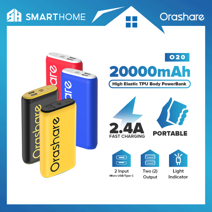 Orashare O20 20000mah Powerbank Fast Charging Digital LED Display ...