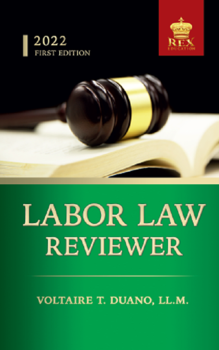 Labor Law Review (2022 Edition) by Atty. Voltaire Duano (Cloth Bound) | Lazada PH