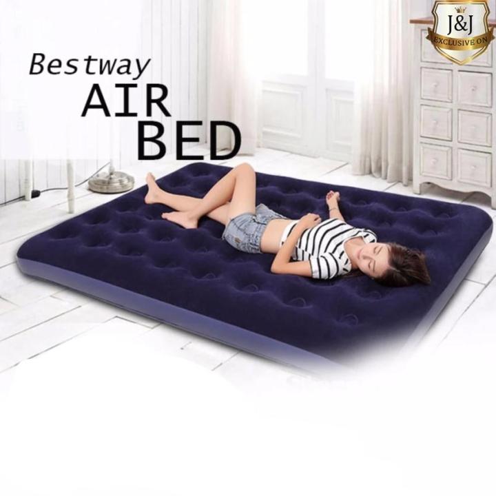 Bestway Comfort Quest Inflatable Double Bed with FREE Pump | Lazada PH