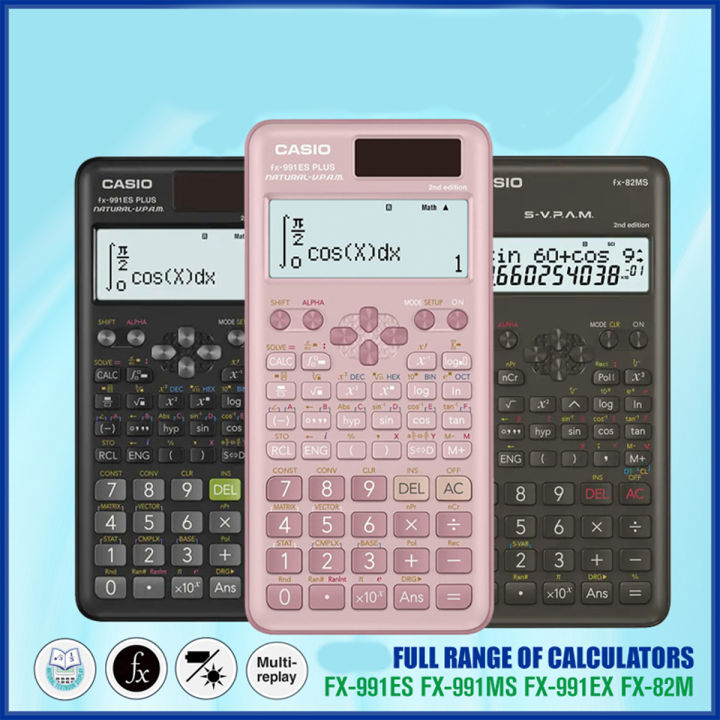 Original Casio Scientific Calculator FX-991ES Plus FX-82MS Calculators Suitable for Professional ...