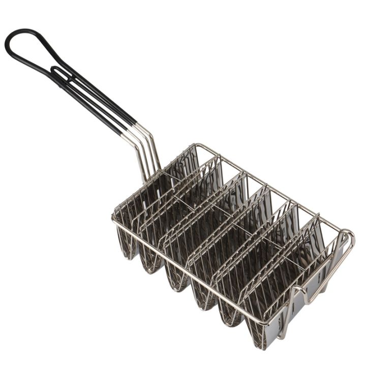 Taco Fryer Basket, Taco Shell Fryer, Holds 6 Shells Deep Fryer Taco ...