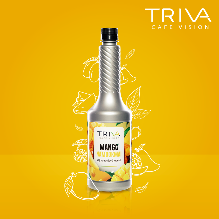 Triva Syrup Fruit Based Namdokmai Mango มะม่วงกลิ่นน้ำดอกไม้ (ผลิตภัณฑ์ ...