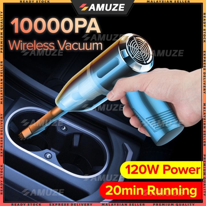 [10000pa] Super Mini Rechargeable Wireless Cordless Car Vacuum Cleaner