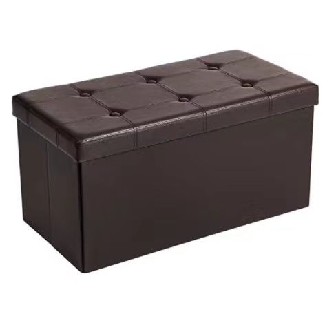 DREAM Foldable sofa storage stool leather box good quality rectangle ...