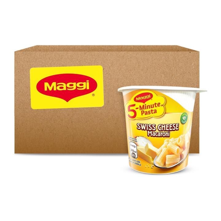 Maggi 5-Min Cup Pasta Swiss Cheese Macaroni (Carton) | Lazada Singapore