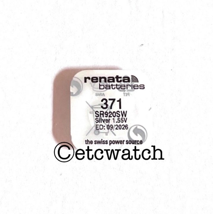ถ่านกระดุม Renata 371 / Sr920SW 1 ก้อน | Lazada.co.th