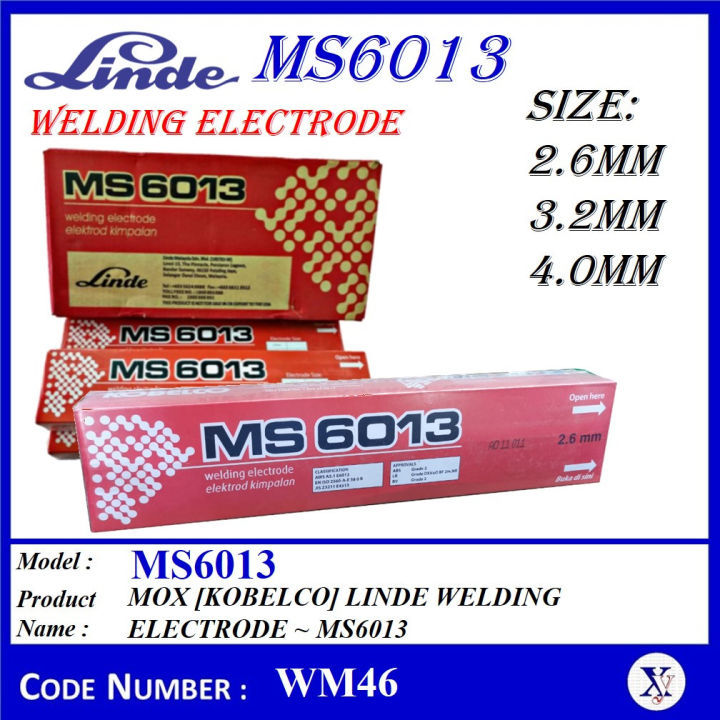 WM46- (5KG) MS6013 MOX KOBELCO LINDE WELDING ROD | WELDING ELECTRODE ...