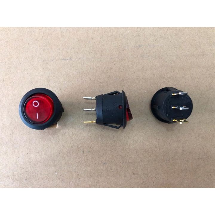 Saklar Rocker switch 3 pin BULAT LAMPU 3 kaki ON OFF | Lazada Indonesia