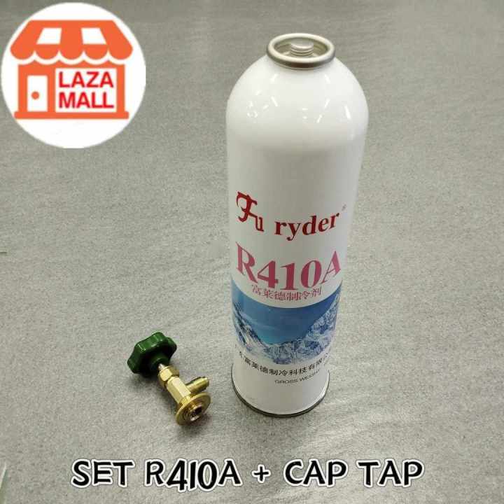 R410A 650G / SET R410 + CAP TAP Aircond Refrigerant Gas Cooling Air Conditioner New Model Fridge ...