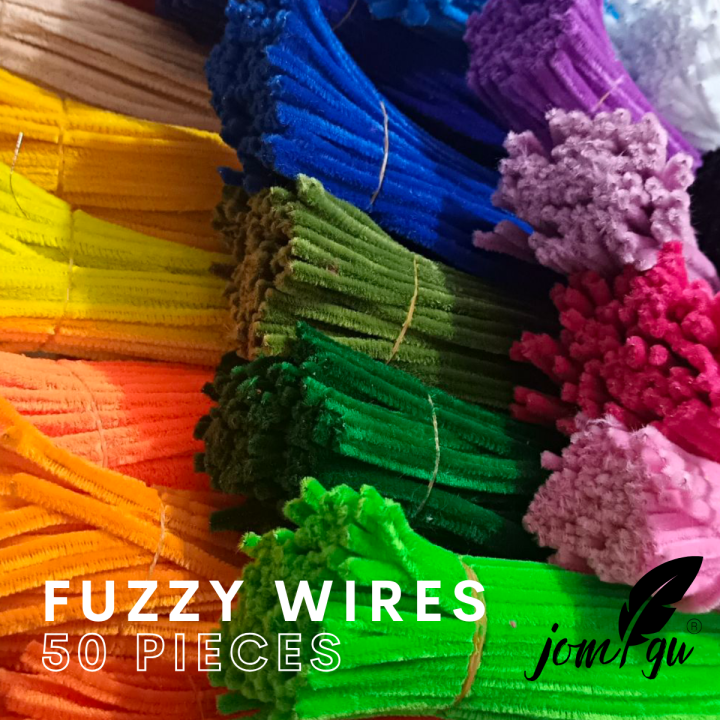 Fuzzy Wires 50 pieces 30cm long 6mm thick | Lazada PH