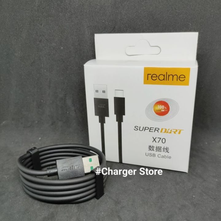 Kabel Data Realme Micro USB Hitam SUPER VOOC DART Fast Charging Support ...