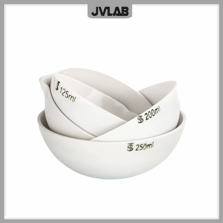 Ceramic evaporating dish Laboratory Round Bottom dish chemical ...