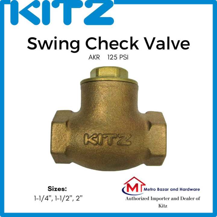 Kitz Swing Check Valve 1¼' to 2' AKR | Lazada PH