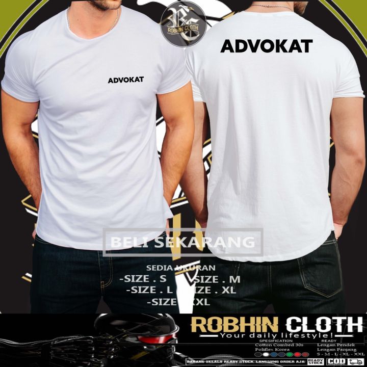 Kaos Baju Advokat Baju Distro | Lazada Indonesia