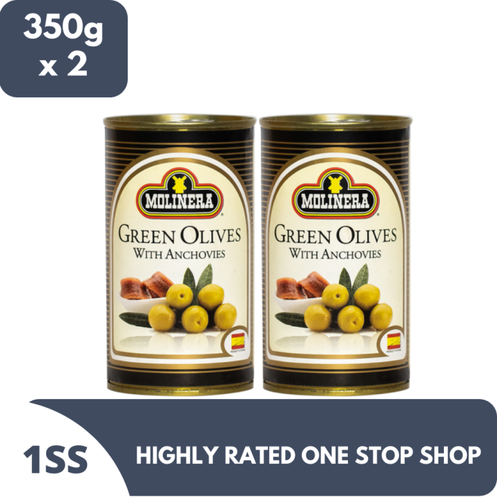 Molinera Green Olives with Anchovies 350g x 2 | Lazada PH