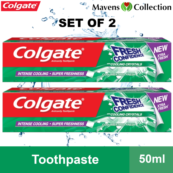 Colgate Toothpaste Cooling Crystals Cool Menthol Fresh 50ML/63g (Set of ...