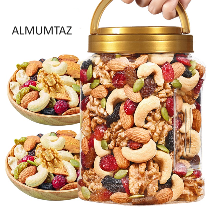 Deluxe Mixed Fresh Nuts of 5 types. 500g /1KG of walnut/cashew/almond/ black raisins/ golden ...
