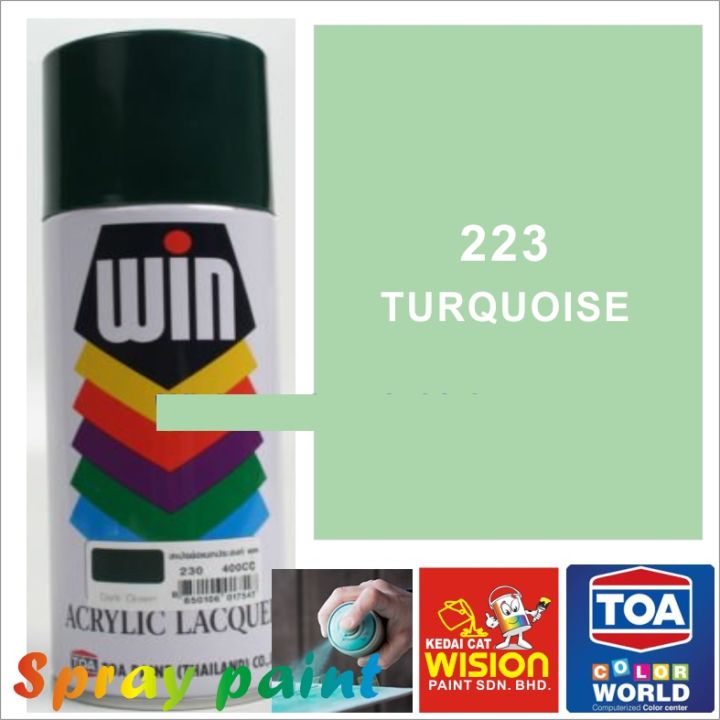 223 TURQUOISE TOA WIN SPRAY AEROSOL SPRAY PAINT ( 400CC ) | Lazada