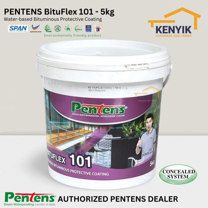 PENTENS 5kg BituFlex 101 (Water-based Bituminous Protective Coating ...