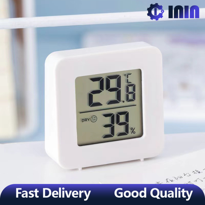 ININ Small Mini LCD Wall Digital Temperature Humidity Meter Household ...