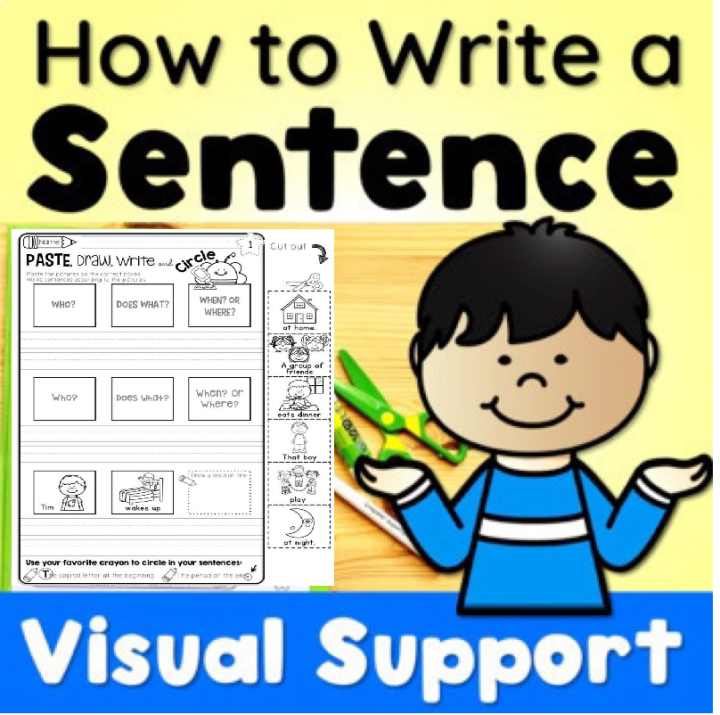 How to write A Sentence Learn to Write sentences Kindergarten Sentence ...