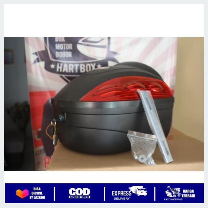 PROMOSI BOX MOTOR TOURING TOPBOX KMI 201 HITAM / COCOK MOTOR MATIC BEAT ...