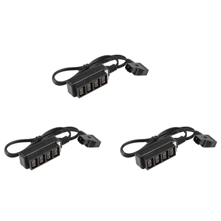 3X Male D-Tap B Type Power Dtap Tap to 4 Female P-Tap Ptap Hub Adapter ...