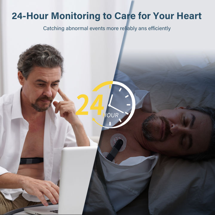 HBGER Wellue ER1 24-hour Wearable EKG/ECG Monitor With AI Analysis Real ... HBGER Wellue ER1 24-hour Wearable EKG/ECG Monitor With AI Analysis Real ...