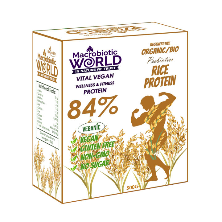 Organic/Bio Rice Protein 84% | โปรตีนจากข้าว 500g | Lazada.co.th