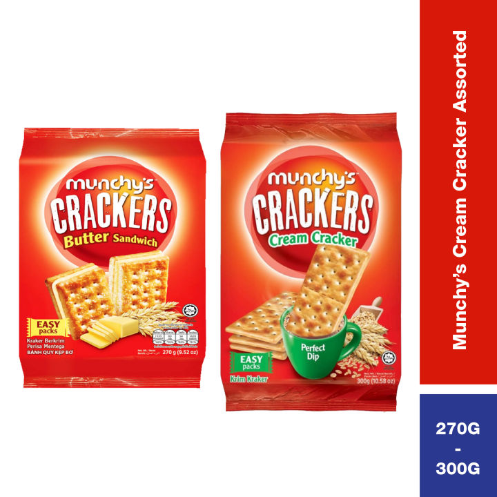Munchy's Crackers Cream Cracker (300g) / Butter Flavoured Cream (270g ...