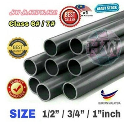 PVC PIPE (Class 6# / 7#) 1/2" , 3/4", 1" Thick And High-Quality Made in ...