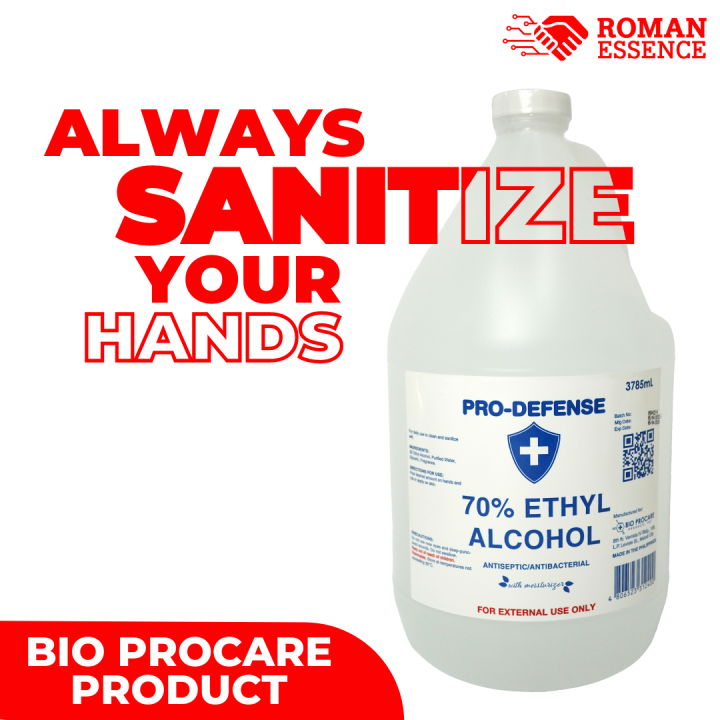 Pro-Defense 70% Isopropyl x Ethyl Alcohol | 3785mL | Lazada PH