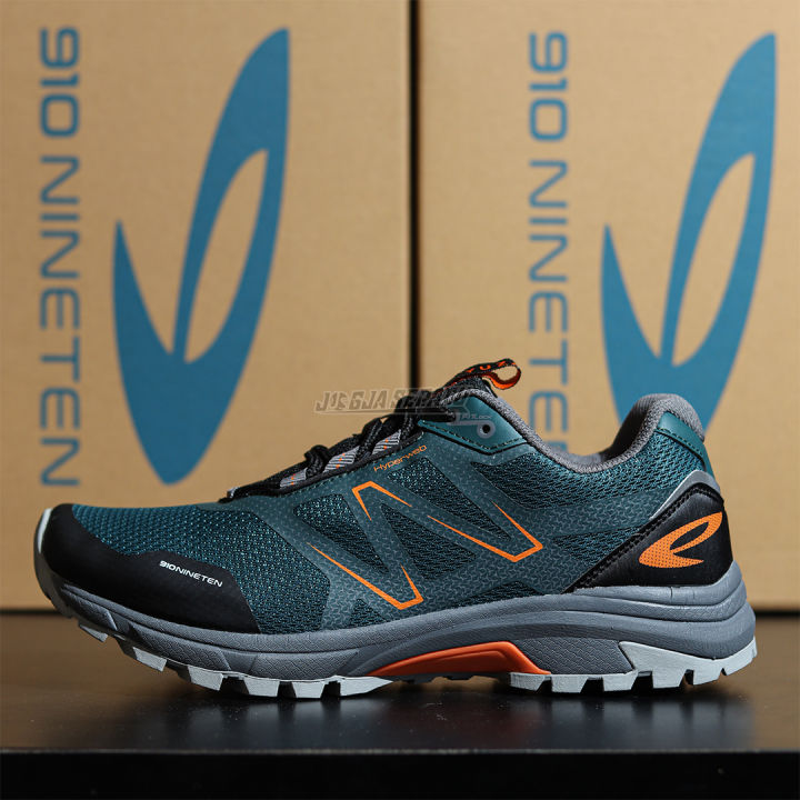 Sepatu Running 910 Nineten Yuza – Hijau Teal/Hitam/Abu/Orange | Lazada ...