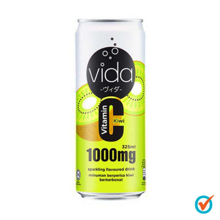 Vida Vitamin C Sparkling 325ml - Kiwi | Lazada