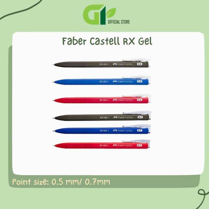 [GY Office] Faber Castell RX Gel 0.5/0.7 Gel Pen/ Writing Pen | Lazada