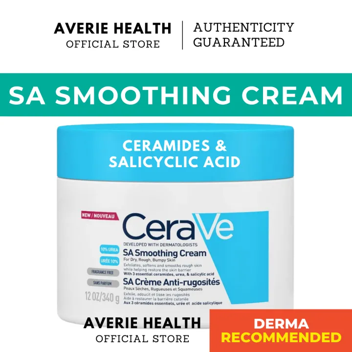 Cerave SA Cream (SA Smoothing Cream) 340g | Salicylic Acid, BHA, Reduce ...