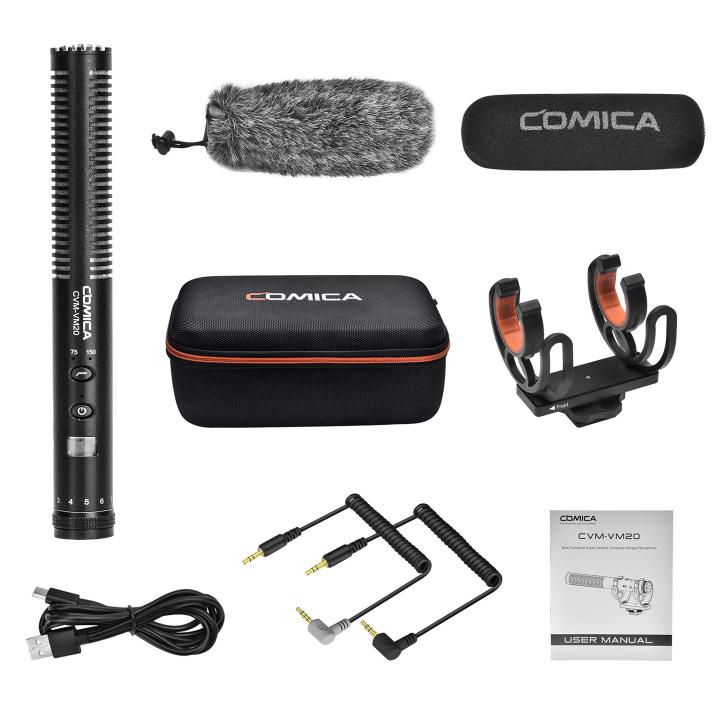 Comica CVM-VM20 Professional Super Cardioid Video Microphone with Shock ...
